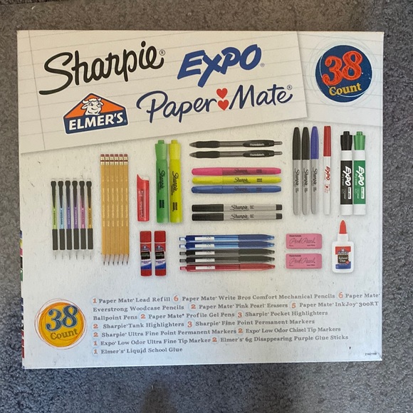 Sharpie | Office | Arts Supply Set By Sharpieexpoelmers And Papermate ...